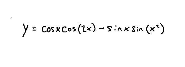 Solved Y: = cos x Cos (2x) - Sinx Sin (X) | Chegg.com