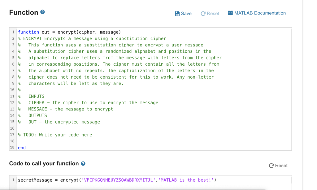Solved Your task is to write an encryption function using a | Chegg.com