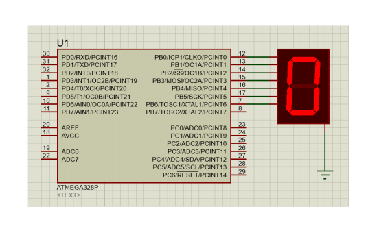 1. Seven Segment Display AVR-asm a. Write an avr-asm | Chegg.com