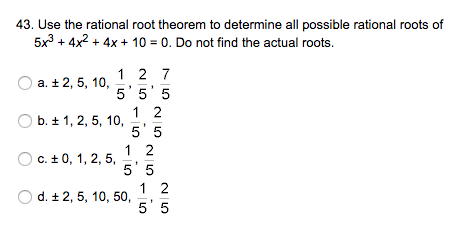 Rational Root Theorem