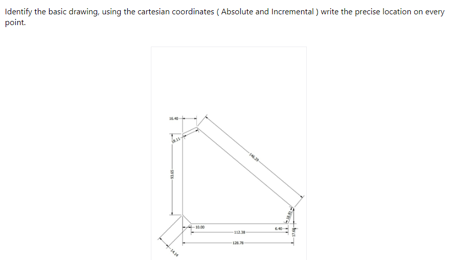 Solved Identify the basic drawing, using the cartesian | Chegg.com