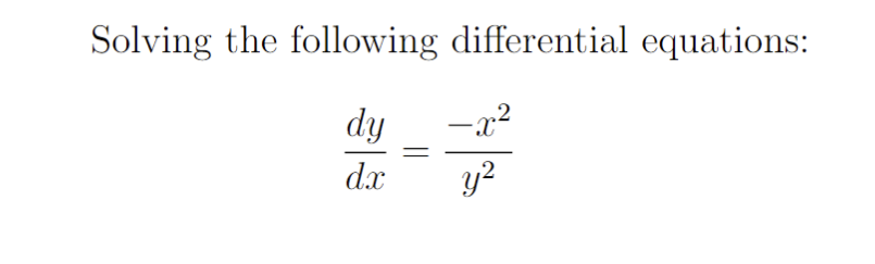 Solved Solving the following differential equations: | Chegg.com