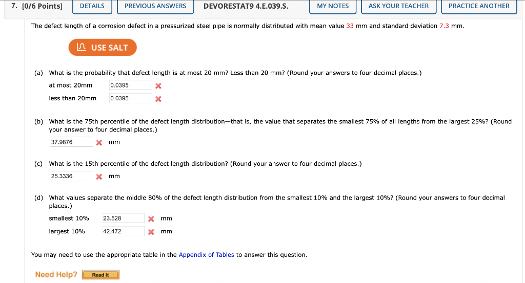 Solved 7. [0/6 Points) DETAILS PREVIOUS ANSWERS DEVORESTAT9 | Chegg.com