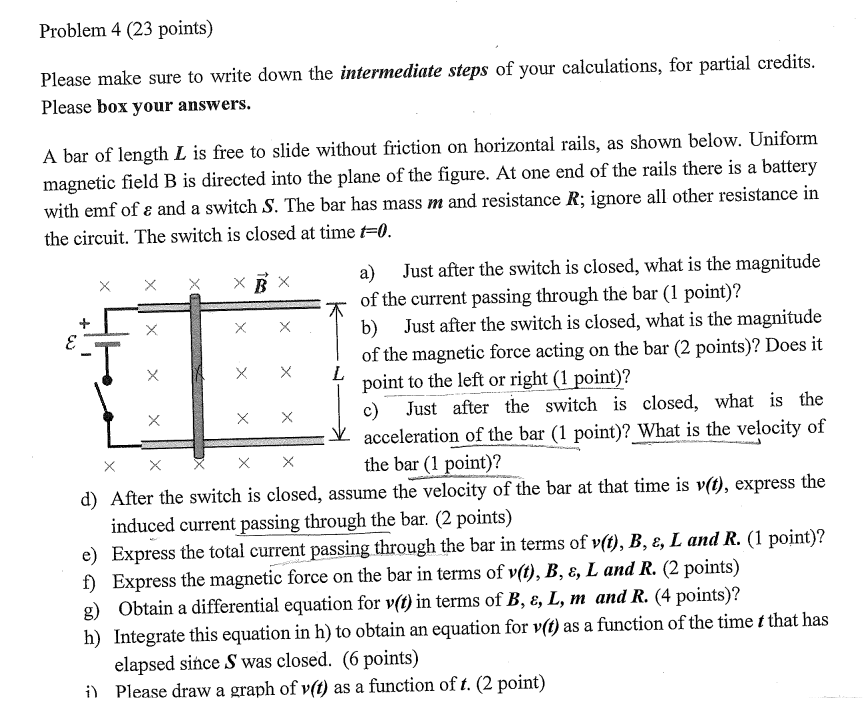 Solved Problem 4 (23 ﻿points) ﻿Please make sure to write | Chegg.com