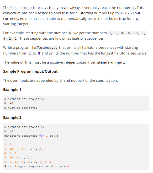 Solved The Collatz conjecture says that you will always | Chegg.com