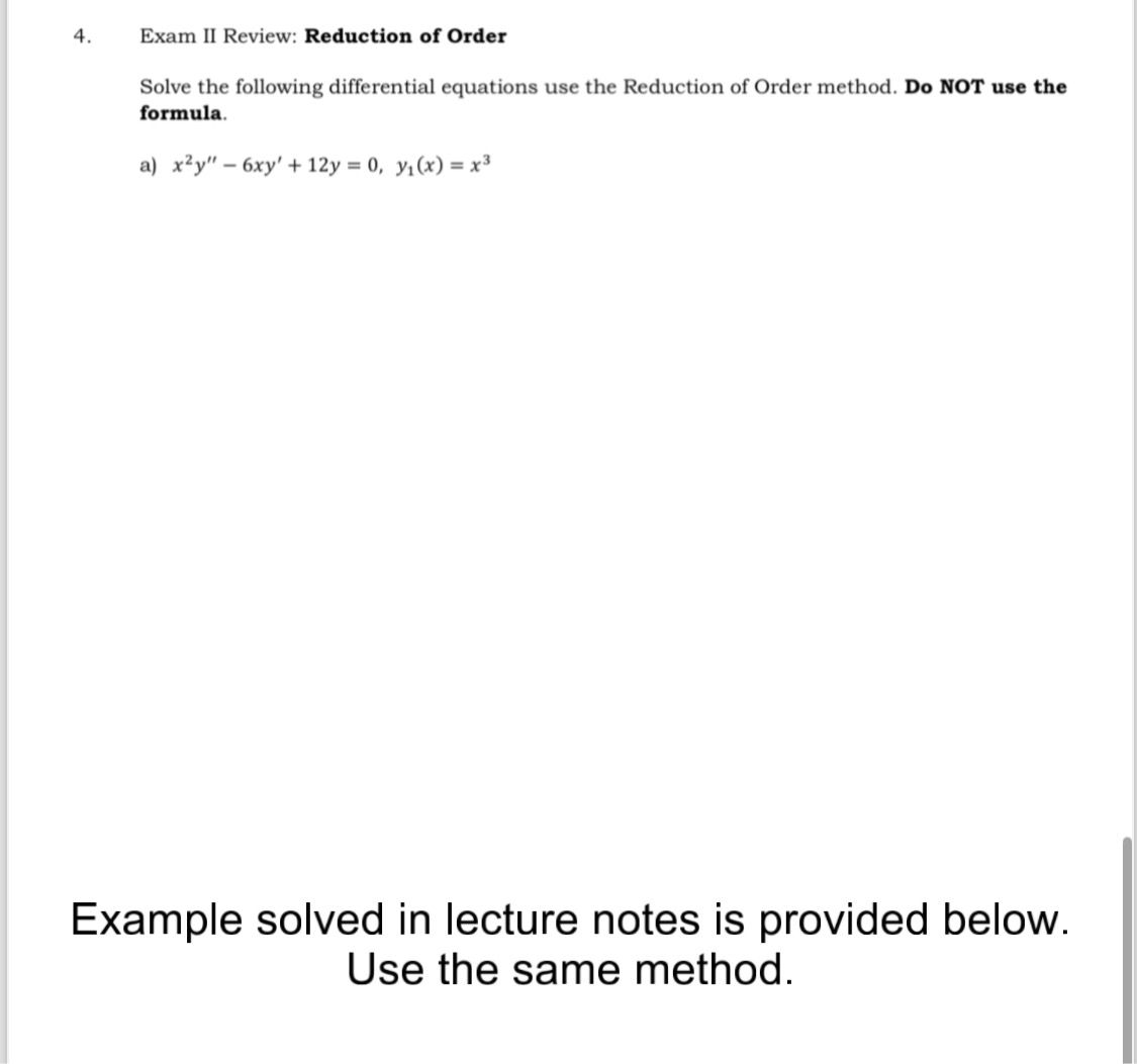 Solved Solve the following question. Lecture example is | Chegg.com