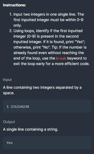 Solved Instructions: 1. Input two integers in one single | Chegg.com