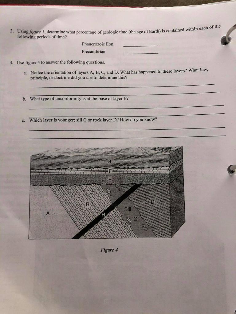 Solved EX6 Name: Date: Determining Geologic Age Summary | Chegg.com