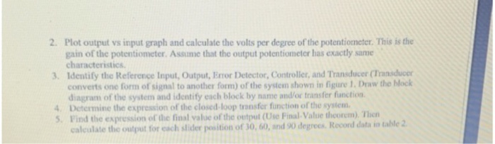 Solved Consider the input potentiometer. The supply voltages | Chegg.com