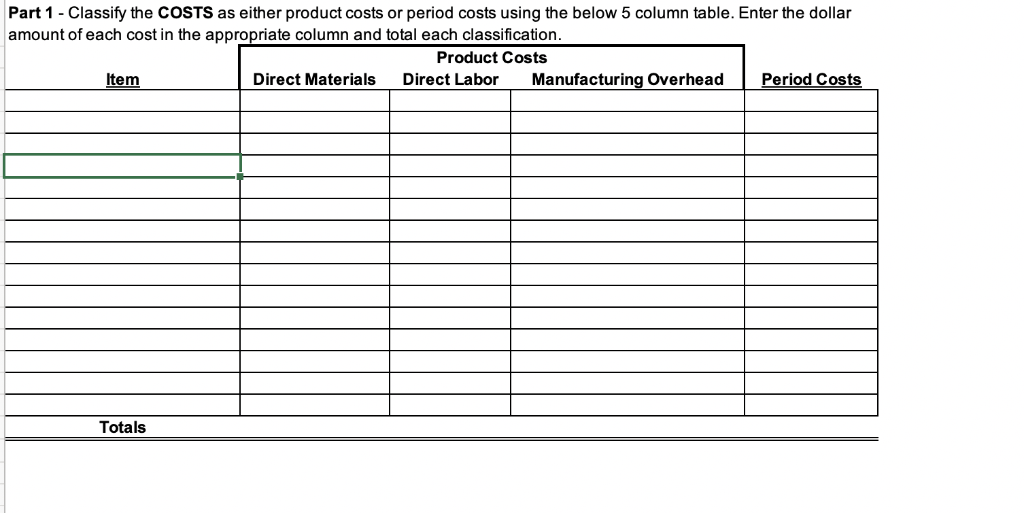 Solved Cost Items and Account Balances Administrative | Chegg.com