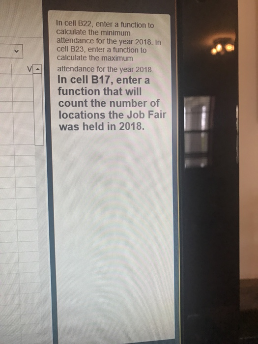 In cell B22, enter a function to calculate the | Chegg.com