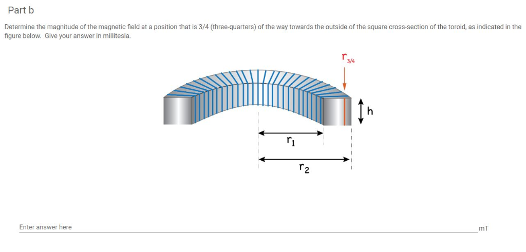 Solved (#528122) {Ampere's Law)/ {Toroid) A square toroid, | Chegg.com