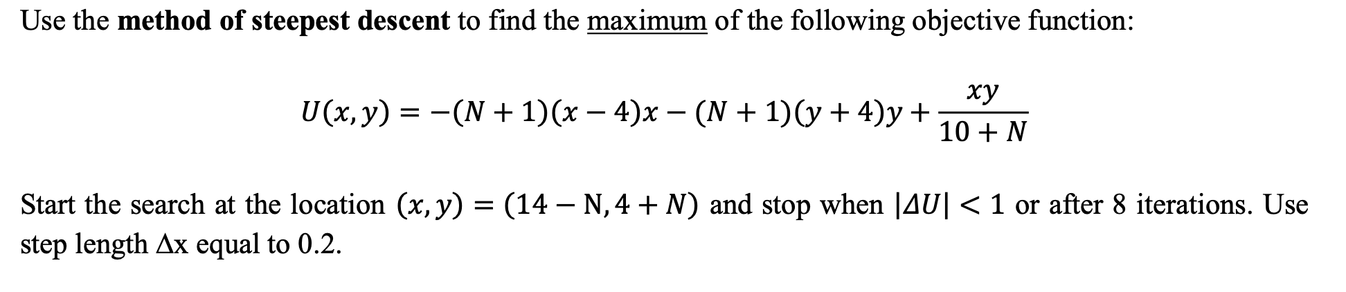Solved Use the method of steepest descent to find the | Chegg.com