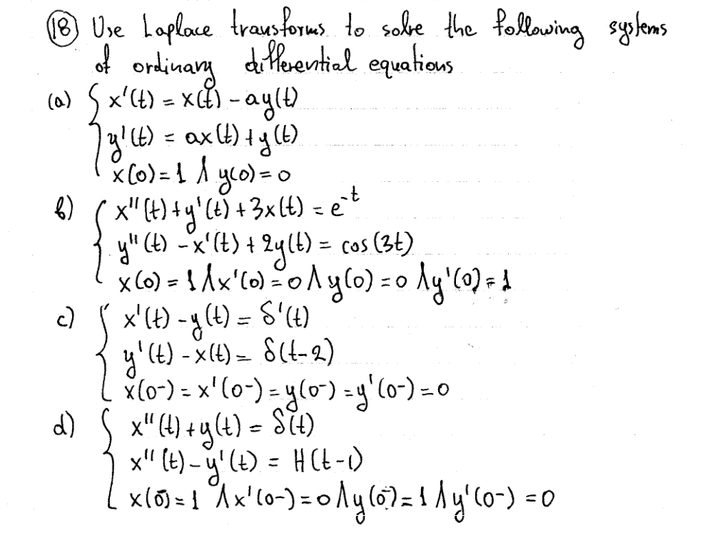 Solved As many parts as you can do, clear handwriting, show | Chegg.com