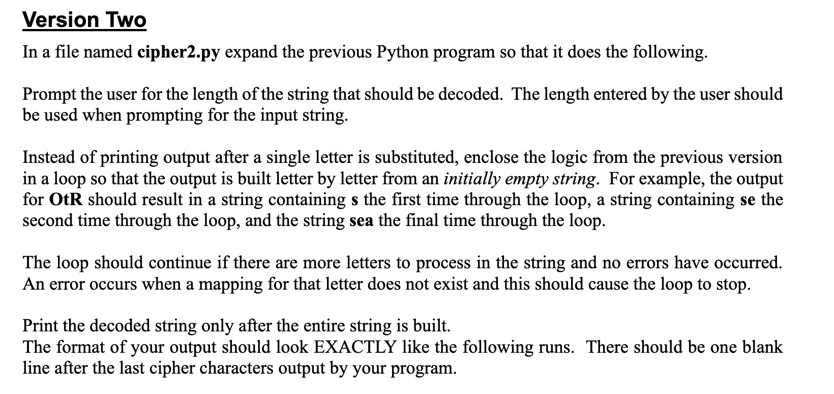 Solved If Statements, While Statements, User Input, and | Chegg.com