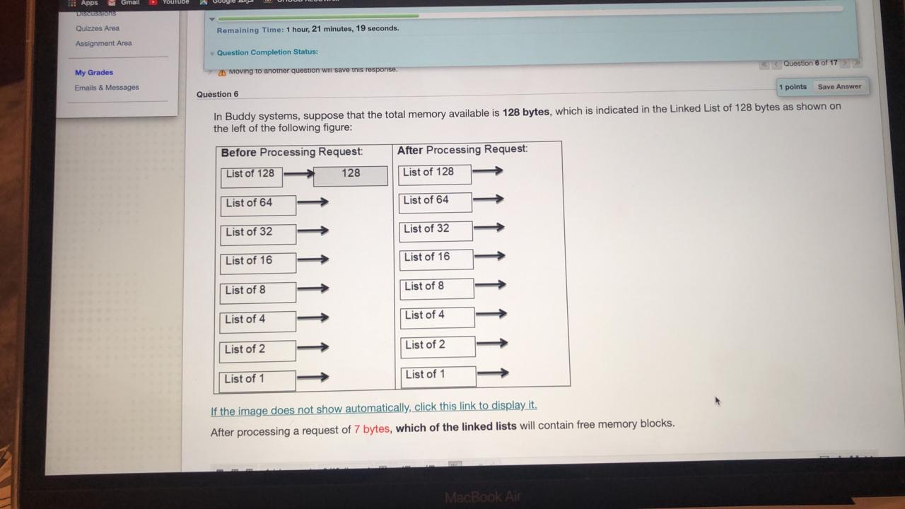 DASS Quizzes Area Assignment Area Remaining Time: 1 | Chegg.com