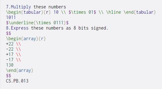Solved 7. Multiply these numbers \begin{tabular}{r} 10 | Chegg.com