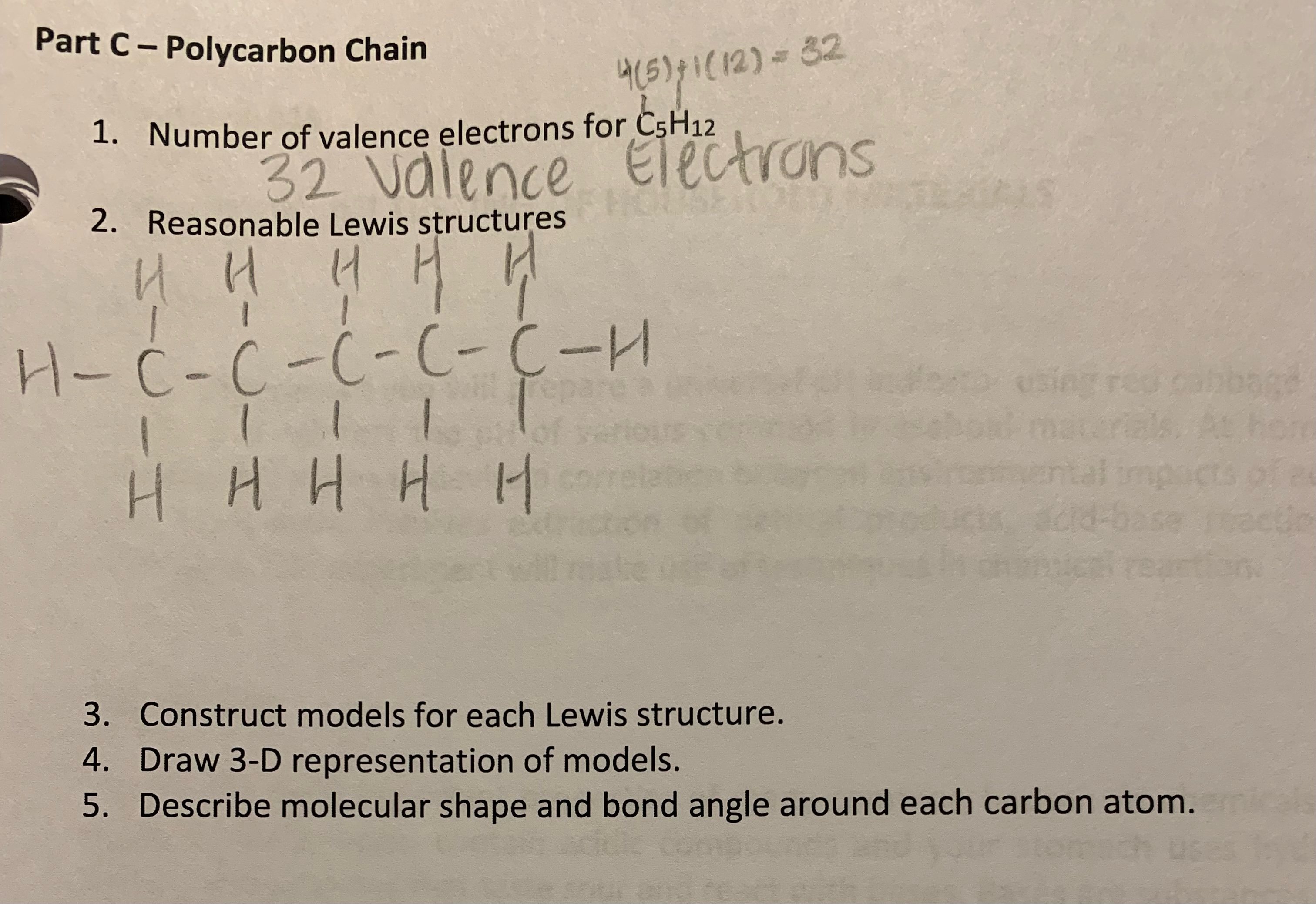 Solved Part C-Polycarbon Chain 445);i(12) - 32 1. Number of | Chegg.com