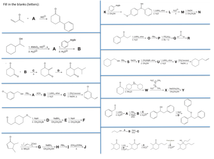Solved Please fill in the blanks! | Chegg.com