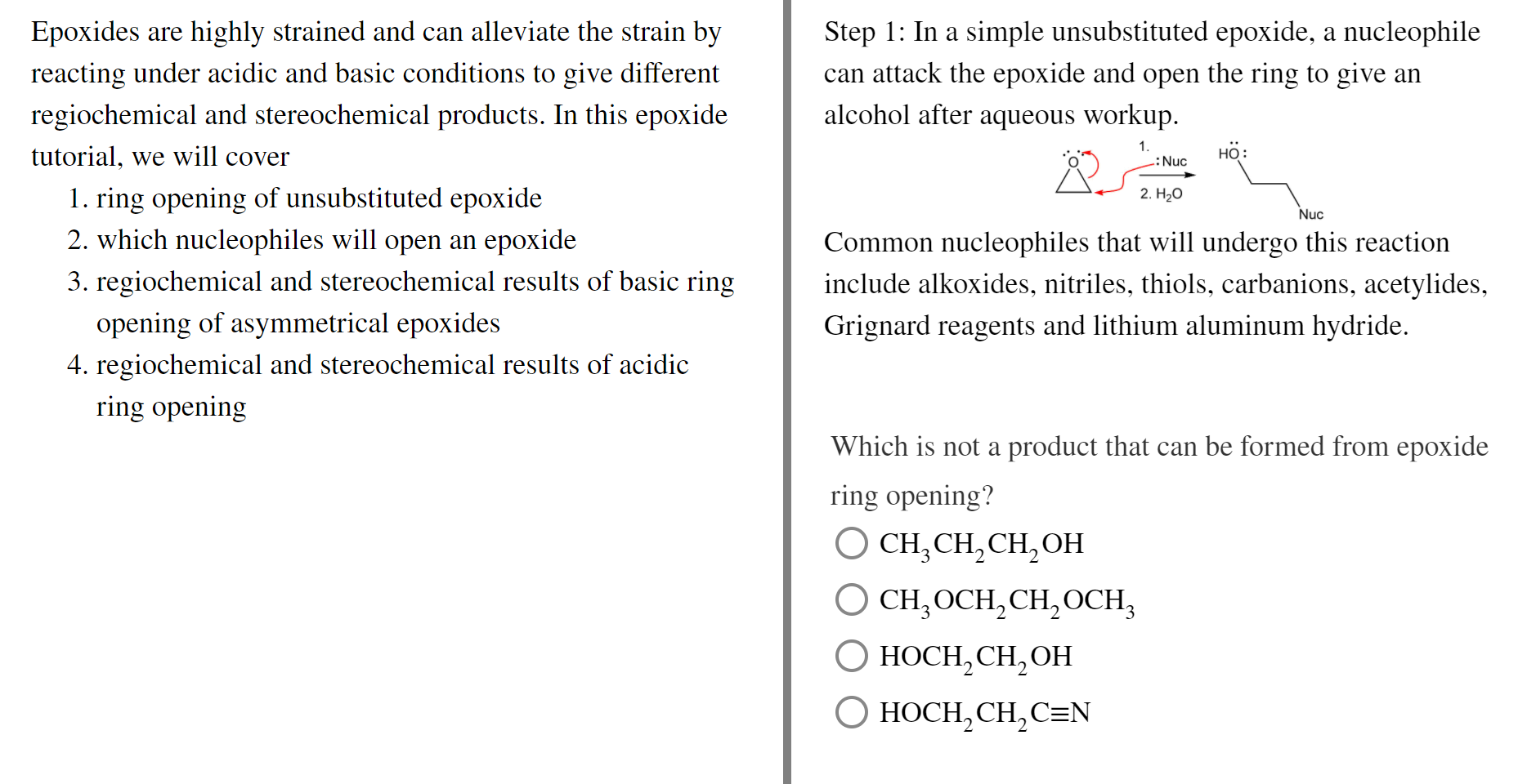 Solved Step 1: In a simple unsubstituted epoxide, a | Chegg.com