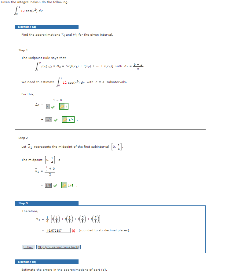 Solved Given the integral below, do the following. 12 | Chegg.com