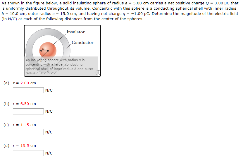 Solved As shown in the figure below, a solid insulating | Chegg.com