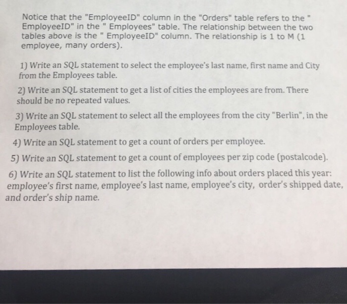 Solved shippers ShipperID INT(11) orders customers OrderID | Chegg.com