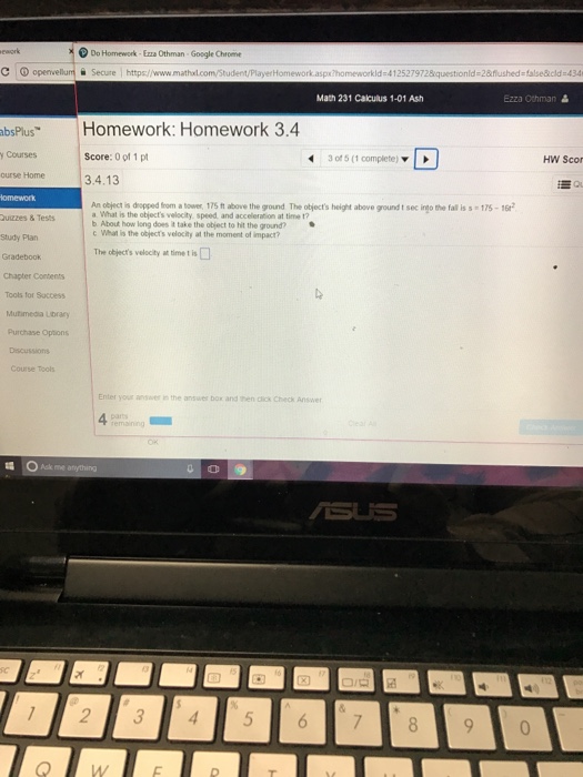 Solved Do Homework Ezza Othman Google Chrome Secure | Chegg.com