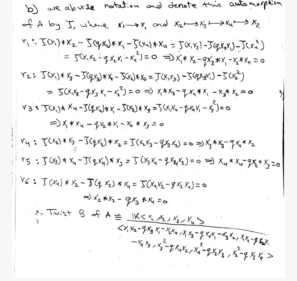 Solved Let A denote the algebra in Question 20 . (a) Show | Chegg.com