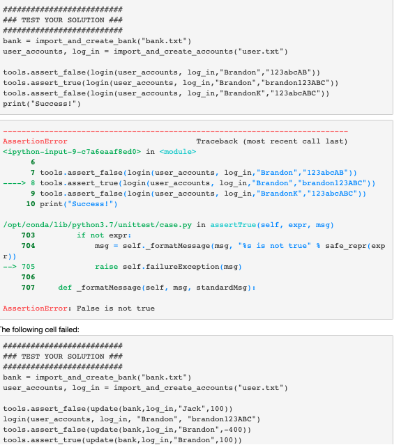 Solved bank = import_and_create_bank ( "bank.txt") | Chegg.com