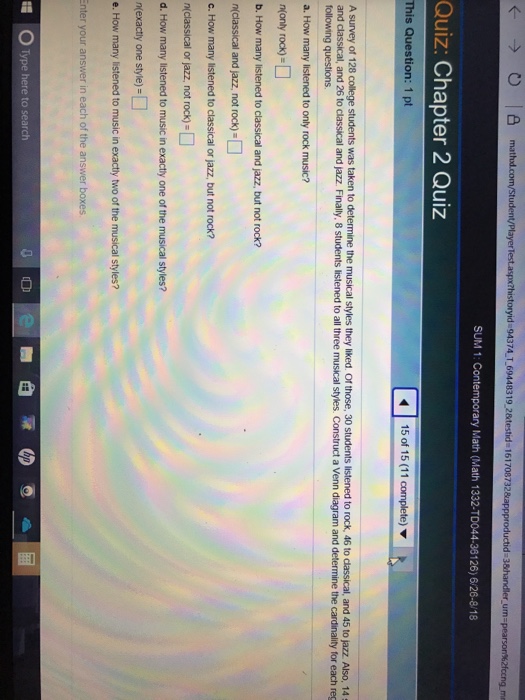 Solved SUM 1: Contemporary Math (Math 1332-TD044-36126) 8-26 | Chegg.com