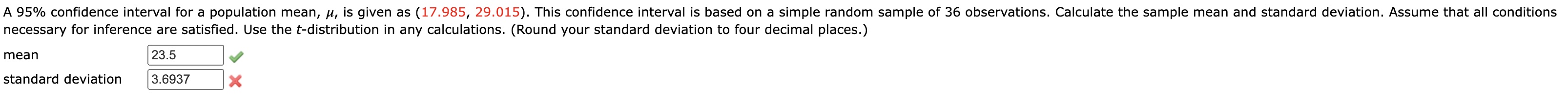 Solved sample mean margin of error \begin{tabular}{|l|} | Chegg.com