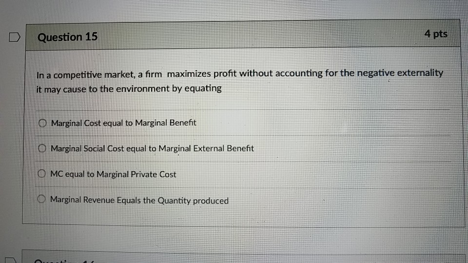 Solved A competitive firm, in a perfectly competitive | Chegg.com Solved A competitive firm, in a perfectly competitive | Chegg.com