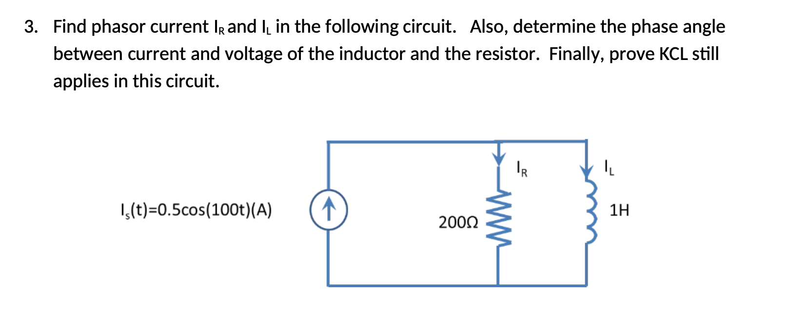 Solved 3. Find phasor current I, and I in the following | Chegg.com