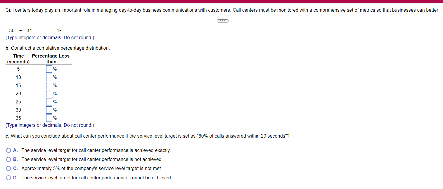Solved of seconds. The table below contains the following | Chegg.com