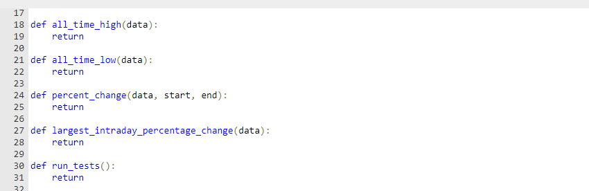 Solved \begin{tabular}{l|l} 17 & \\ 18 & def | Chegg.com
