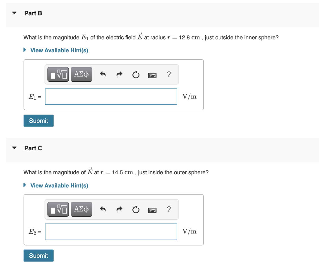 Solved A spherical capacitor is formed from two concentric | Chegg.com