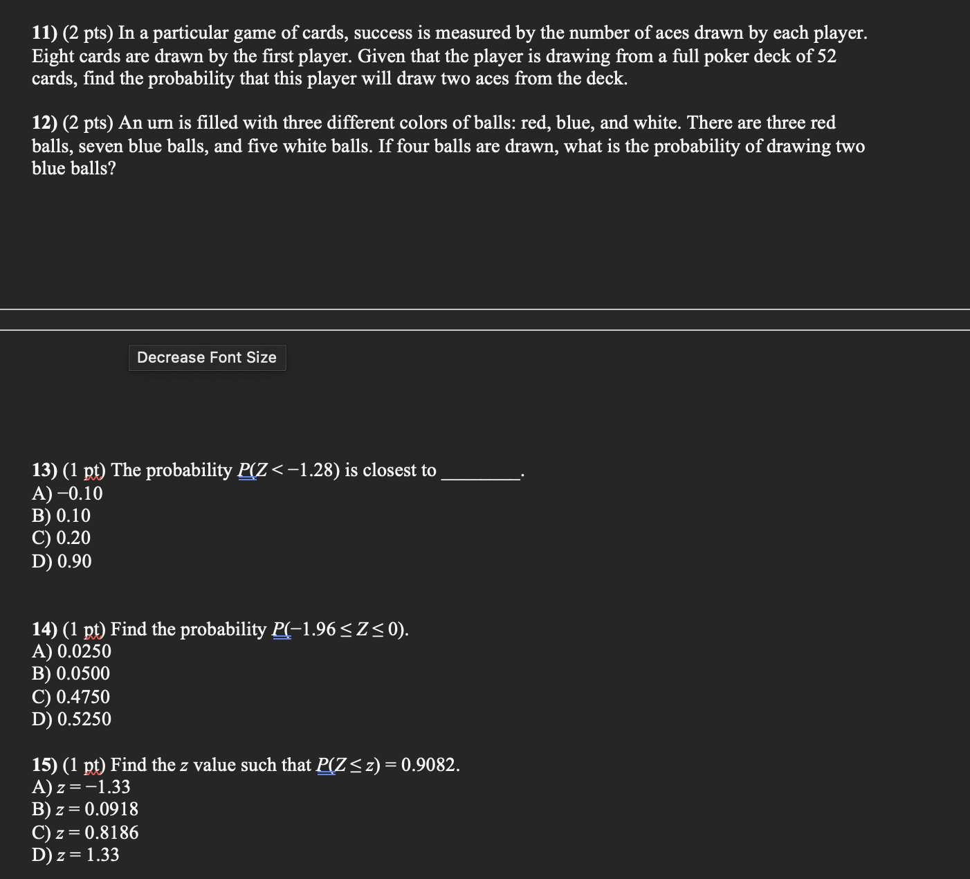 Solved 11) ( 2 pts) In a particular game of cards, success | Chegg.com