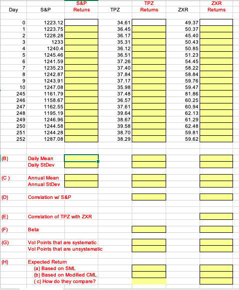 Solved Problem 1: The Excel Worksheet labeled Problem 1, | Chegg.com