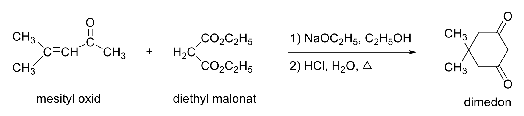 Solved The substance dimedone can be prepared by first | Chegg.com