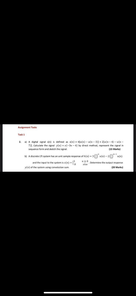 Solved 2. a) A digital signal x(n) is defined as | Chegg.com