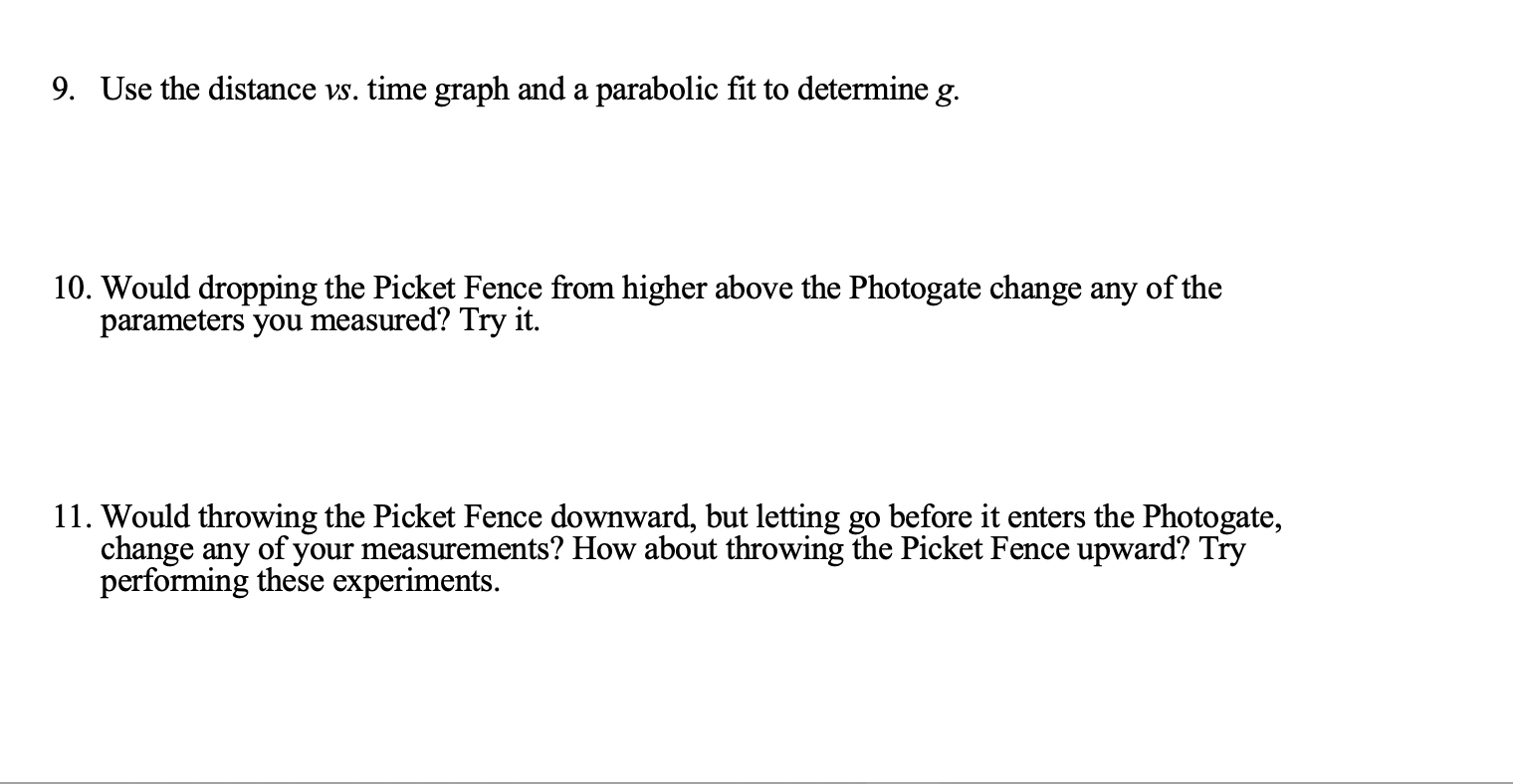 Solved DATA TABLE9. Use the distance vs. time graph and a | Chegg.com