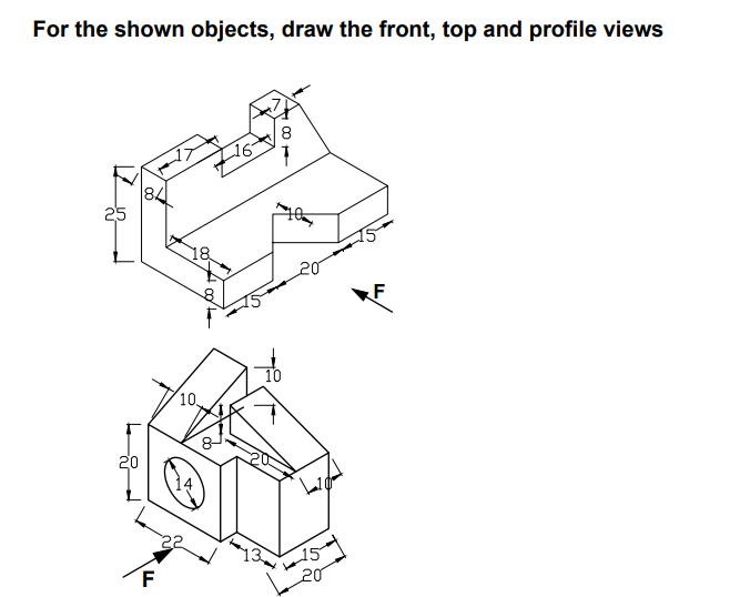 Solved Draw the following on AUTOCAD and submit them as dwg | Chegg.com