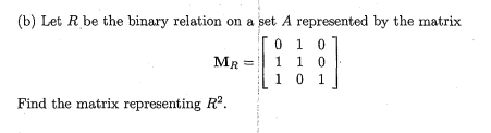 Solved 5. (5+5 points) (a) Let R be a reflexive binary | Chegg.com