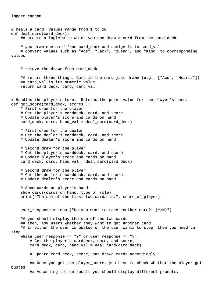 This is python. I gave the skeleton code, expected | Chegg.com