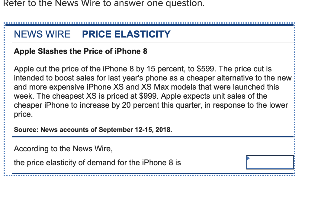 Solved Refer to the News Wire to answer one question. NEWS | Chegg.com