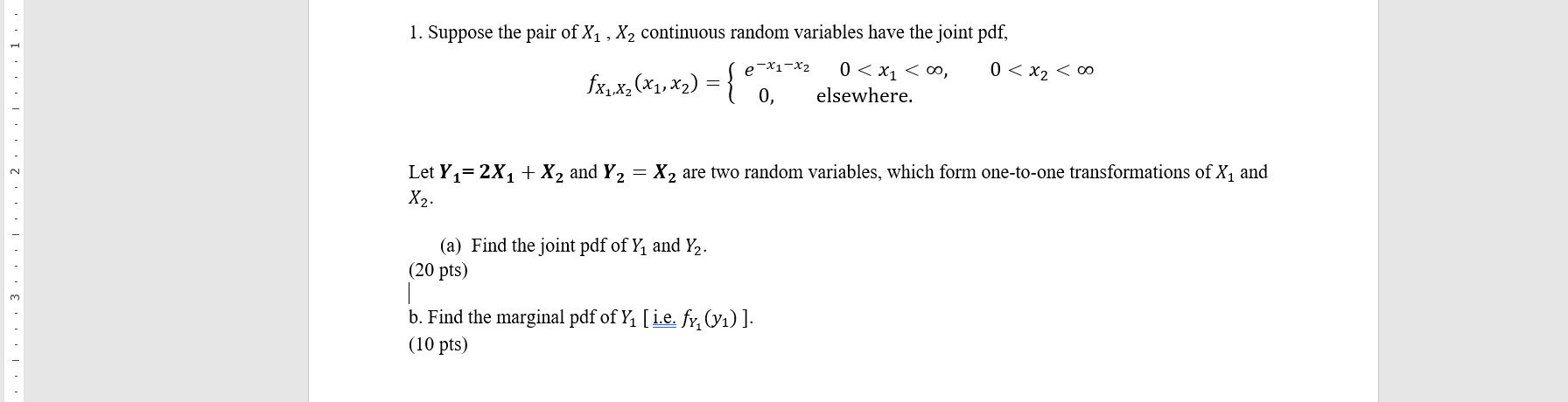Solved 1. Suppose the pair of Xi , X2 continuous random | Chegg.com