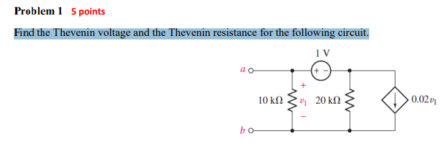 Solved Find the Thevenin voltage and the Thevenin resistance | Chegg.com