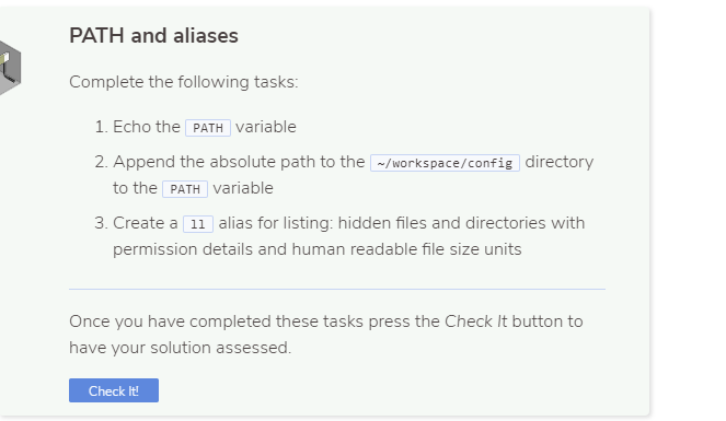 Solved PATH and aliases Complete the following tasks: 1. | Chegg.com