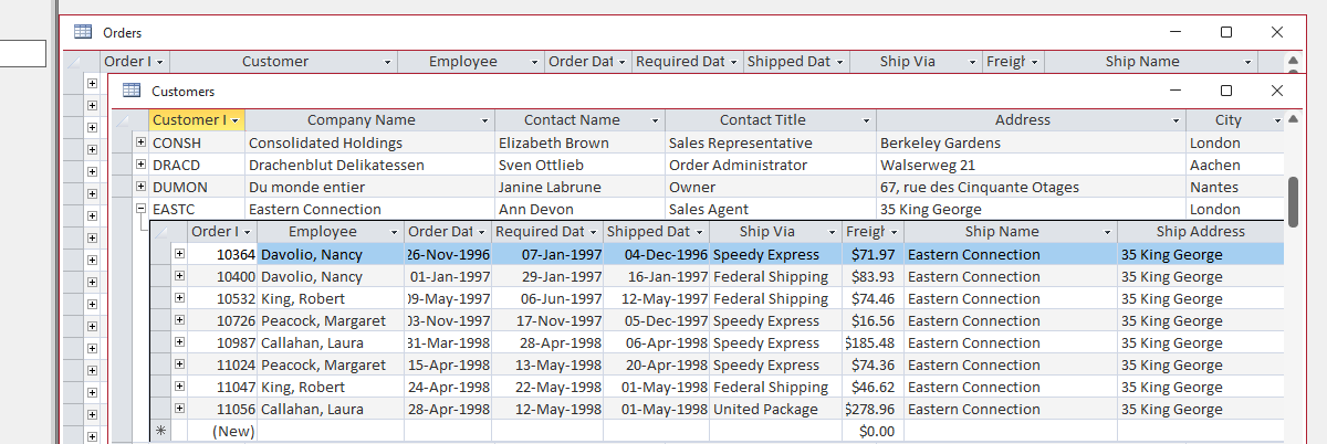 Solved 10 SQL queriesMy database contains a customers table | Chegg.com